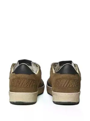 CRIME LONDON Suede Panelled Lace-up Sneakers