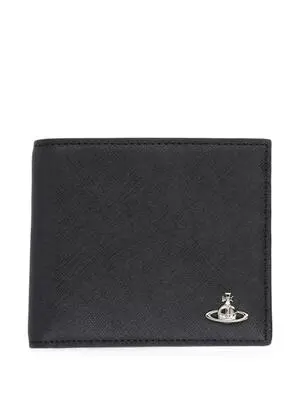 VIVIENNE WESTWOOD Orb Plaque Bi-fold Wallet - Black