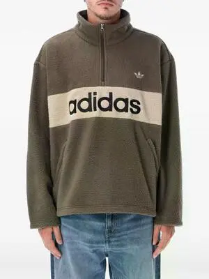 Adidas Logo-print Fleece Sweater