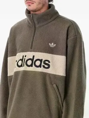 Adidas Logo-print Fleece Sweater