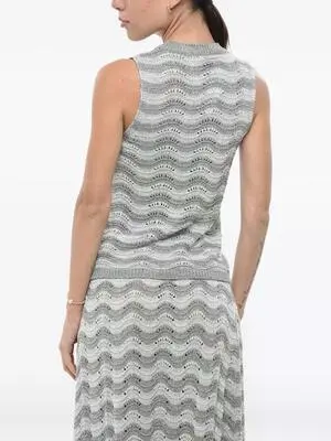COLOUR MARKET Lurex Stripe Tank Top
