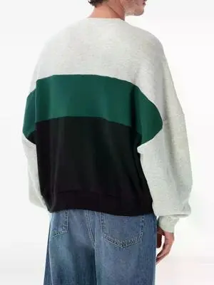 Adidas Logo-print Colour-block Sweater