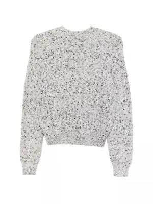 MARANT ETOILE Anya Marl-knit Raglan-sleeve Knitwear - Neutrals