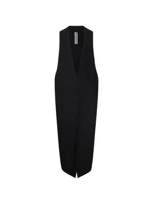 Rick Owens Cyclops V-neck Sleeveless Cardigen-coat