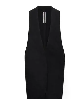 Rick Owens Cyclops V-neck Sleeveless Cardigen-coat