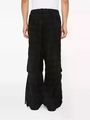 Isabel Benenato Check-pattern Loose-fit Trousers