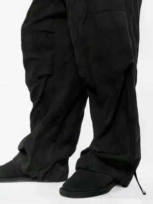 Isabel Benenato Check-pattern Loose-fit Trousers