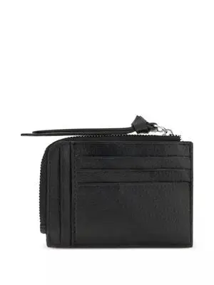 VIVIENNE WESTWOOD Orb Plaque Leather Card Holder - Black