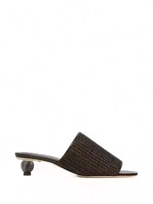 Max Mara Woven Texture Heeled Sandals