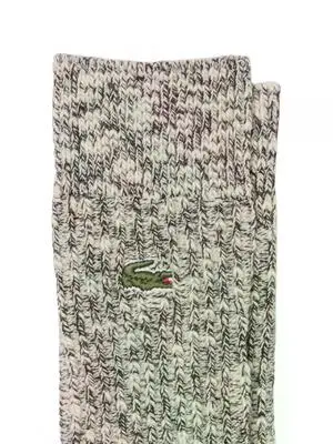 Lacoste Logo-patch Ribbed Socks
