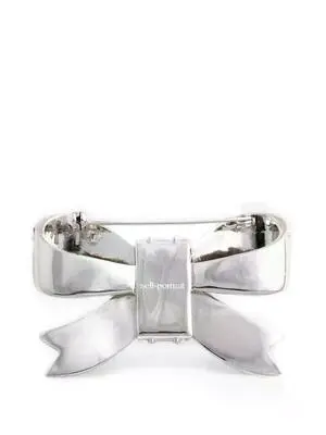SELF-PORTRAIT Crystal-embellished Bow Brooch
