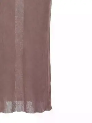 Rick Owens Ribbed-knit Racer-back Maxi Dress