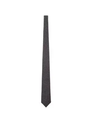 TOM FORD Geometric-pattern Silk Tie