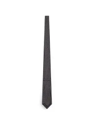 TOM FORD Geometric-pattern Silk Tie