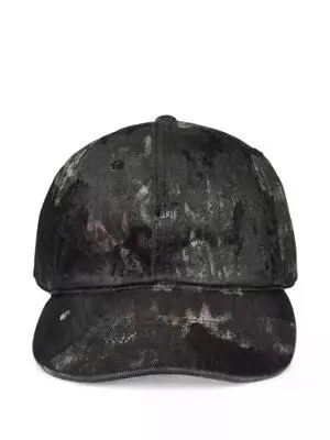 FILTH Waxed-effect Trucker Hat - Black