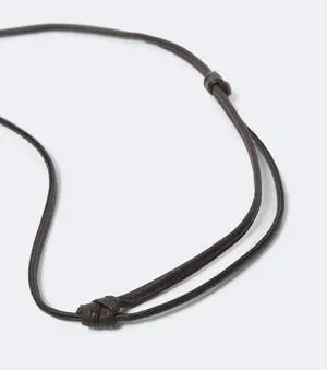 LEMAIRE Acme Leather Pendant Necklace