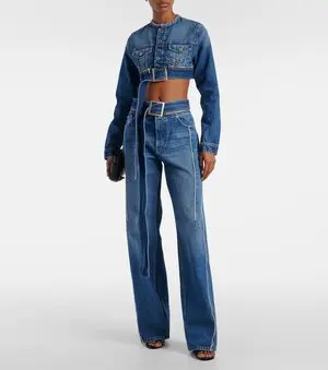JEAN PAUL GAULTIER Cropped Denim Jacket