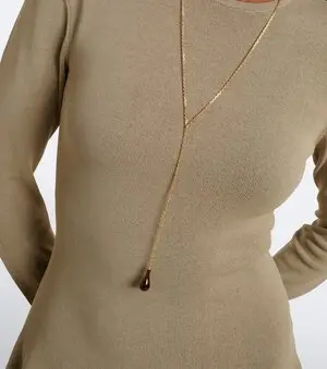 TOTEME Tiger's Eye Embellished Necklace
