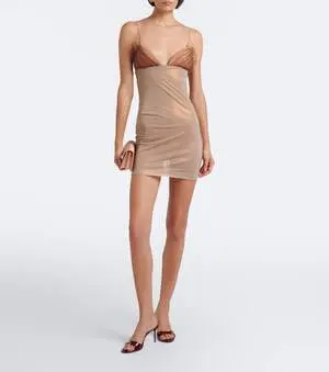 NENSI DOJAKA Sheer Tulle Minidress