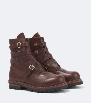 Our Legacy Tanker Leather Ankle Boots
