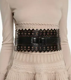 Alaïa Leather Corset Belt