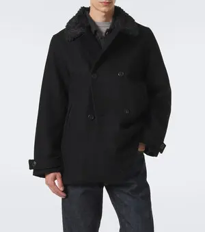 Our Legacy Wage Virgin Wool Peacoat - Black