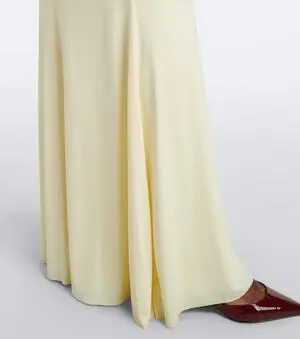 DE LA VALI Cielora Ruched Maxi Dress