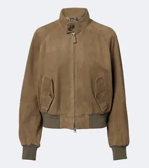 Ralph Lauren Suede Bomber Jacket