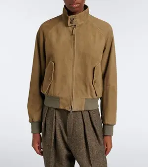 Ralph Lauren Suede Bomber Jacket