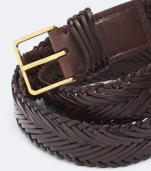 THE ROW Fisherman Woven Leather Belt