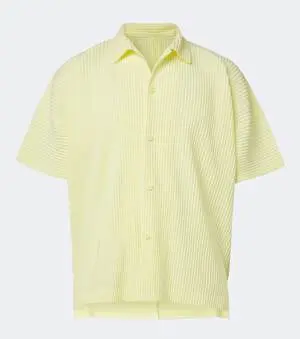 Issey Miyake Homme Plissé Monthly Colors: August Pleated Shirt - Yellow