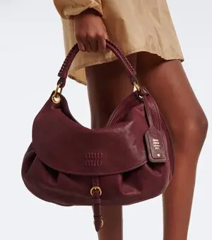 Miu Miu Rendez‑vous Leather Shoulder Bag