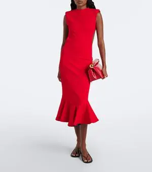 Jacquemus Rond Carré Small Croc-effect Leather Clutch