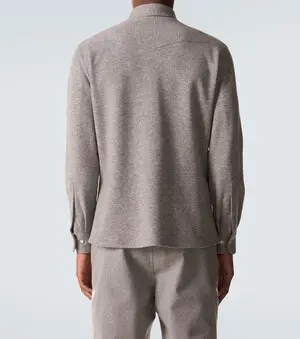 Brunello Cucinelli Cashmere And Cotton-blend Shirt