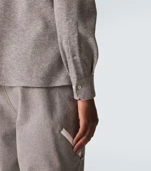 Brunello Cucinelli Cashmere And Cotton-blend Shirt