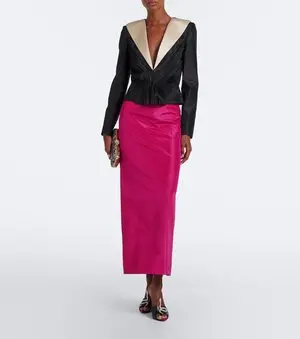 Valentino Garavani Silk Satin Maxi Skirt