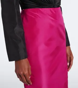 Valentino Garavani Silk Satin Maxi Skirt