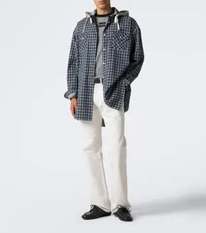 Miu Miu Checked Cotton Flannel Overshirt