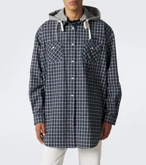 Miu Miu Checked Cotton Flannel Overshirt