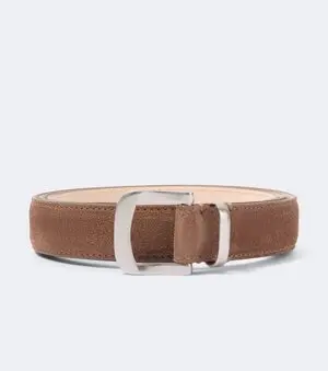 Agnona Suede Belt - Brown