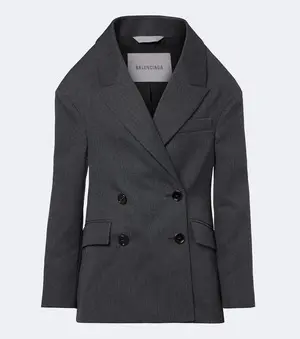 Balenciaga Double-breaster Wool Blazer