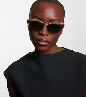 BVLGARI Tubogas Cat-eye Sunglasses - Gold