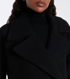 TOTEME Wool And Cashmere-blend Peacoat - Black