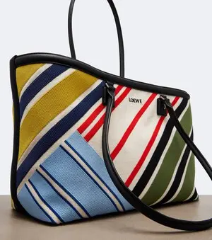 Loewe Verano Large Embroidered Canvas Tote Bag