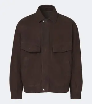 THE ROW Vana Reversible Leather Blouson Jacket - Brown