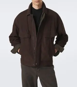 THE ROW Vana Reversible Leather Blouson Jacket