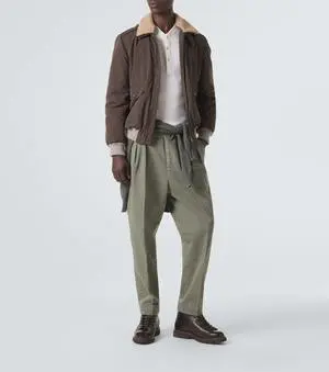 Brunello Cucinelli Cotton And Cashmere Blend Waffle-knit Henley