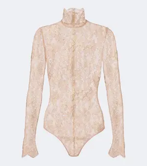 Valentino Garavani Sheer Lace Bodysuit