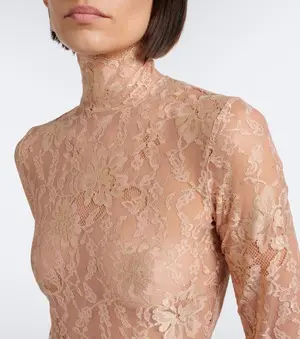 Valentino Garavani Sheer Lace Bodysuit