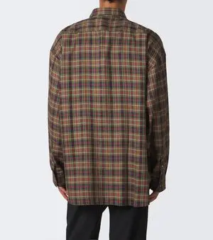 Acne Studios Plaid Flannel Shirt